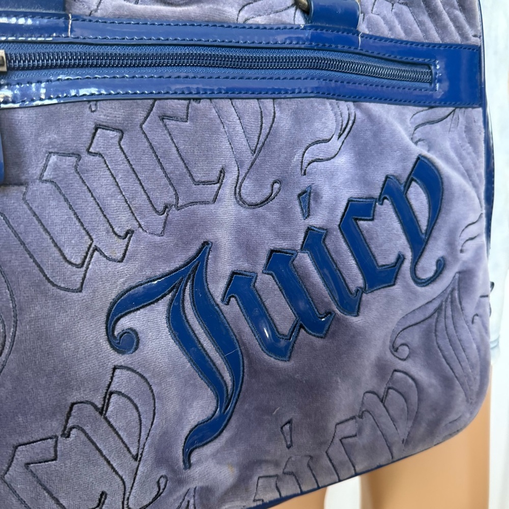 Juicy Couture Dusty Blue Royal Blue Crossbody Laptop … - Gem